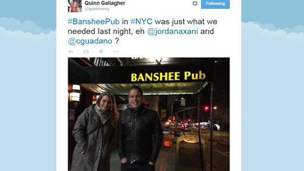 Elizabeth Gallagher travellers return home to Canada - BBC News