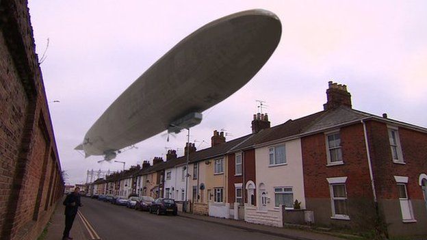 When zeppelins bombed Loughborough by mistake - BBC News
