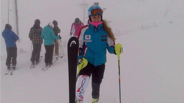 Broken-back skier Charlie Guest prepares for World Championships - BBC News