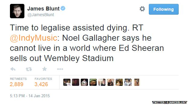 James Blunt's best ever (non-sweary) Twitter comebacks - BBC News