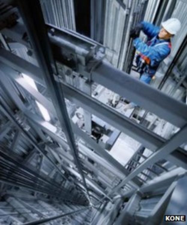 Lift me higher: Building the world's tallest lift - BBC News