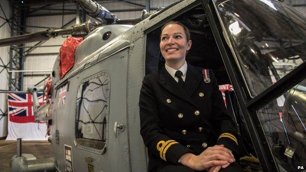Lynx pilot gets Royal Navy wings from Prince Andrew - BBC News