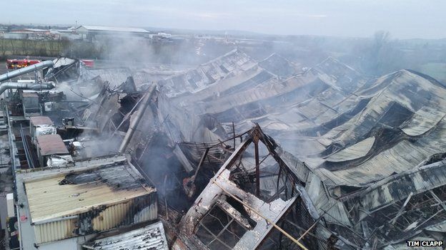 Contractors at fire-hit propeller firm Dowty let go - BBC News