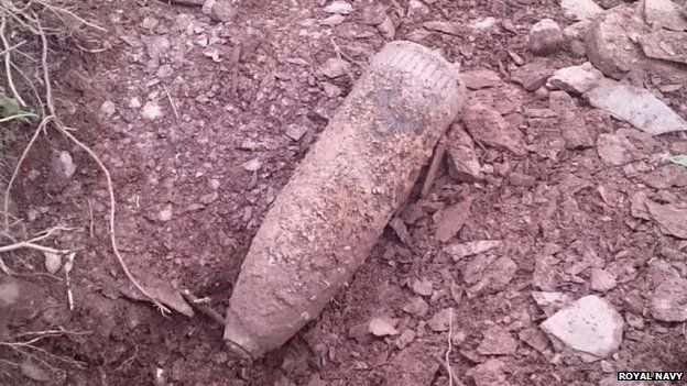 'Exercise Tiger D-Day rehearsal' WW2 shell destroyed - BBC News