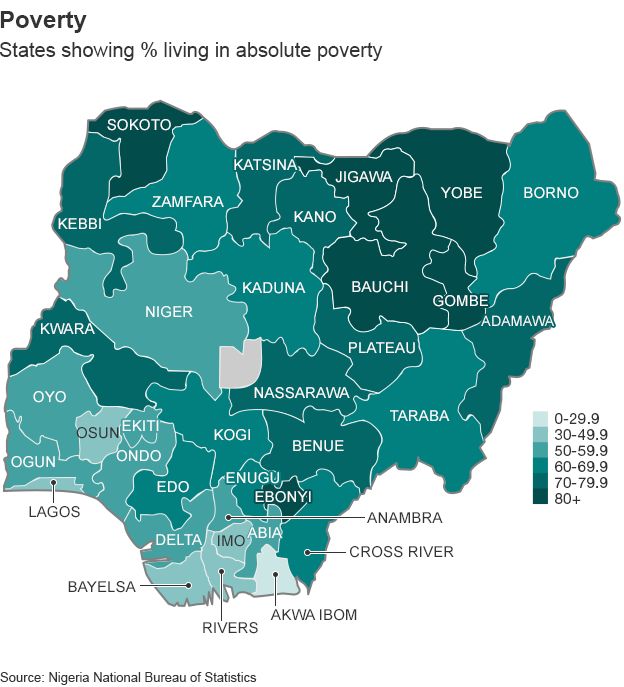 Nigeria Elections Mapping A Nation Divided Bbc News