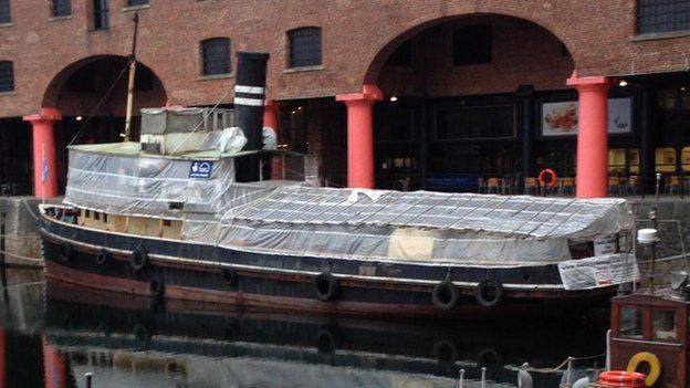 Steam tug boat sails along Manchester Ship Canal after £3.8m revamp ...