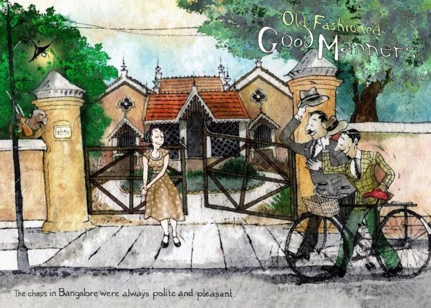 Bangalore cartoonist draws 'good old days' - BBC News