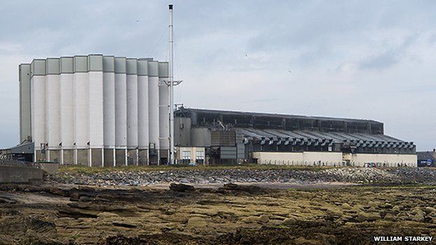 Firefighters work overnight to tackle Burghead Maltings blaze - BBC News