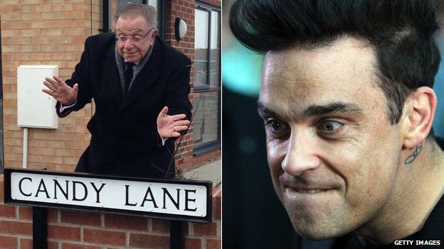 Robbie Williams street signs unveiled in Stoke-on-Trent - BBC News