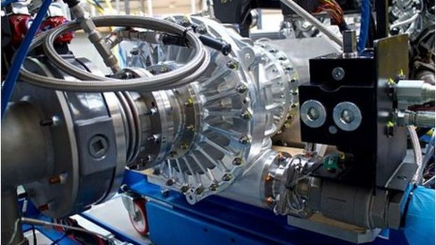 Bloodhound car has jet engine fitting - BBC News