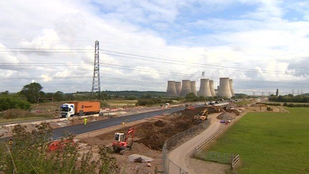 A453 Nottingham dual carriageway opens - BBC News