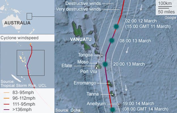 Cyclone Pam: Vanuatu islanders forced to drink saltwater - BBC News