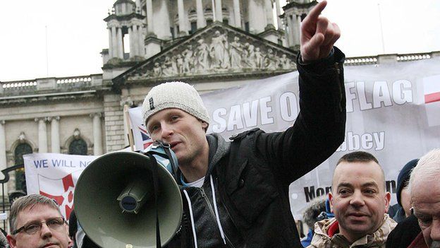 Jamie Bryson convicted over union flag protests - BBC News