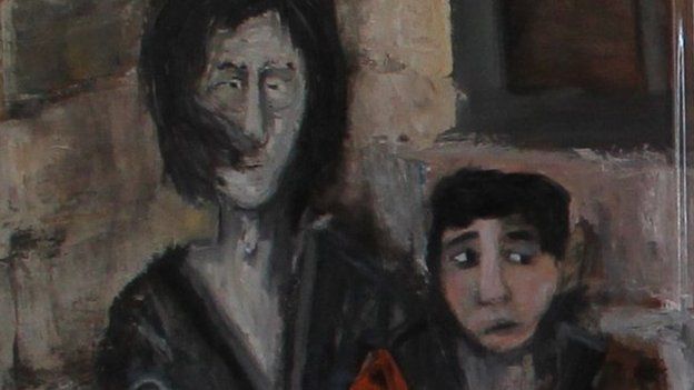 Car crash spurred on young Selkirk artist Alex Hain - BBC News