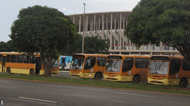 World Cup leaves Brazil with bus depots and empty stadiums - BBC Sport