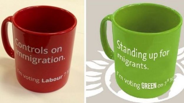 Election 2015: Mugs, merchandise and social media - BBC News