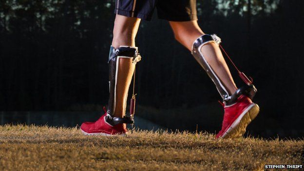 Ratchet boots make walking 7% easier - BBC News
