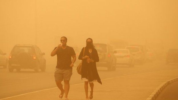 Middle East worst hit by rise in sand and dust storms - BBC News