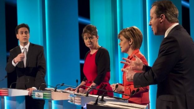 Election TV debate: Leaders clash over NHS, cuts and immigration - BBC News