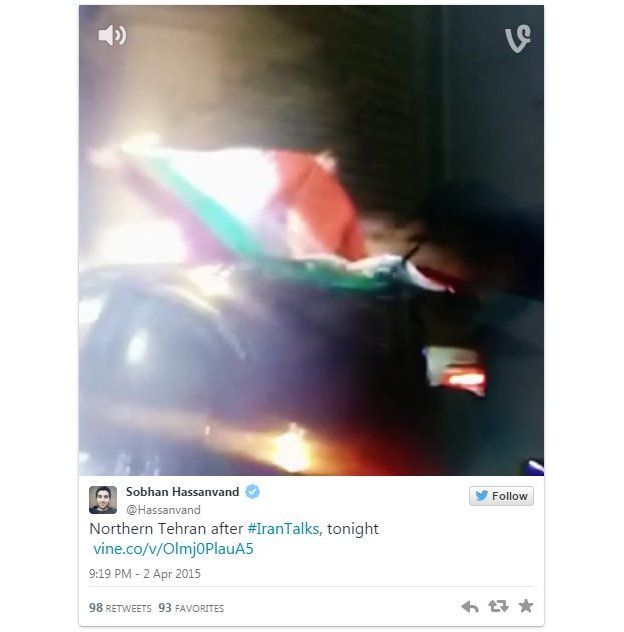 Iran nuclear talks: Celebrations in Tehran and online - BBC News