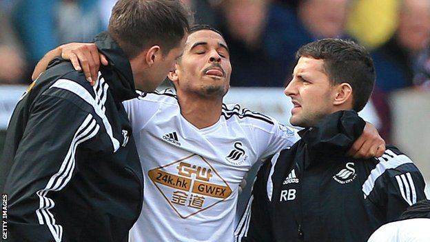 Kyle Naughton: Swansea City defender out for rest of season - BBC Sport
