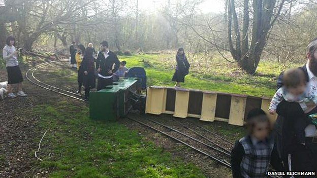 Watford miniature train ride overturns leaving children 'trapped' - BBC ...