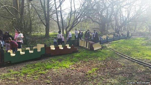 Watford miniature train ride overturns leaving children 'trapped' - BBC ...