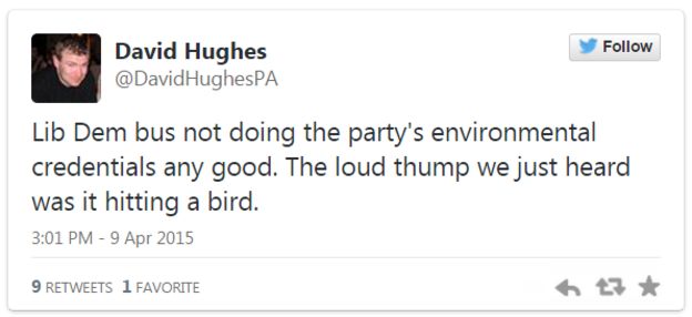 Election 2015: Lib Dem battle bus draws first blood - BBC News