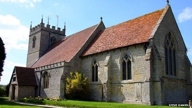 Chalgrove St Mary's Church medieval paintings restored - BBC News
