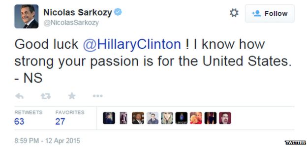 How Twitter reacted to Hillary Clinton's White House news - BBC News