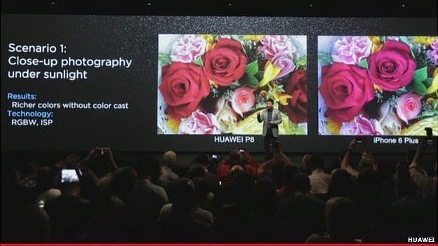Huawei says P8 phones have 'professional' camera features - BBC News