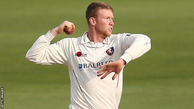 Adam Riley: Kent spinner staying grounded after England talk - BBC Sport