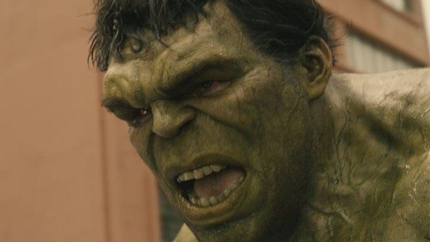 On set with the Avengers - BBC News