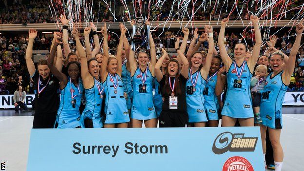 Surrey Storm beat Hertfordshire Mavericks to Superleague title - BBC Sport