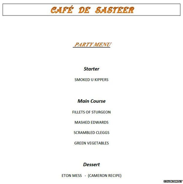 Food for thought: Your general election night menus - BBC News