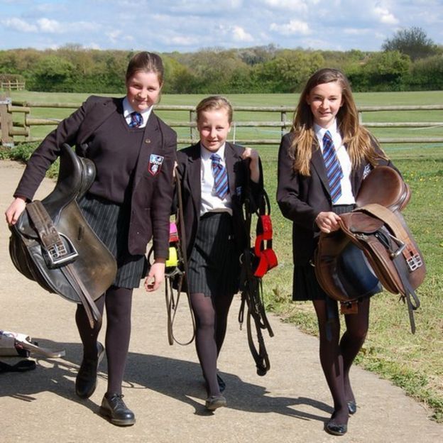 School ponies help boost pupils' life skills - BBC News