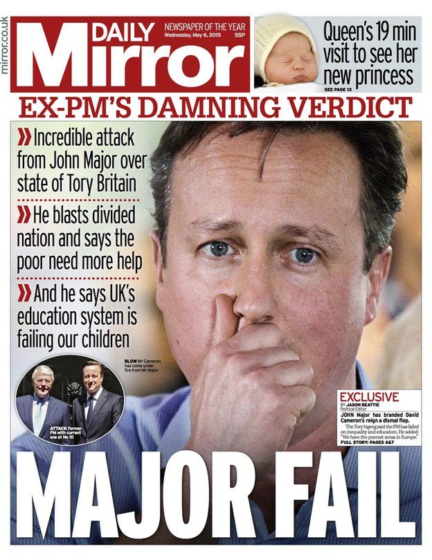 Election 2015: UK papers pull no punches with verdicts - BBC News