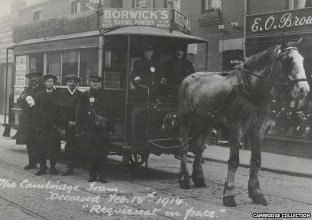 Cambridge's 'last' horse-drawn tram restored - BBC News