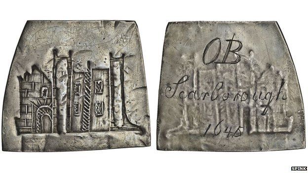 'Rare' Scarborough silver siege coin sold at London auction - BBC News