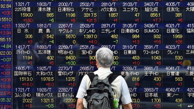Japan's stocks boosted by better-than-expected GDP - BBC News
