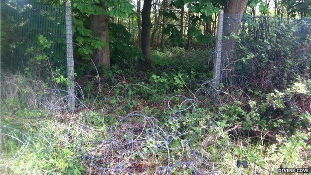 Godstone Reservoir vandals 'ripping the place apart' - BBC News