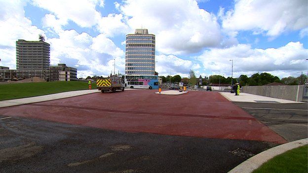 Coventry's £15m 'park-like' ring road redevelopment opens - BBC News