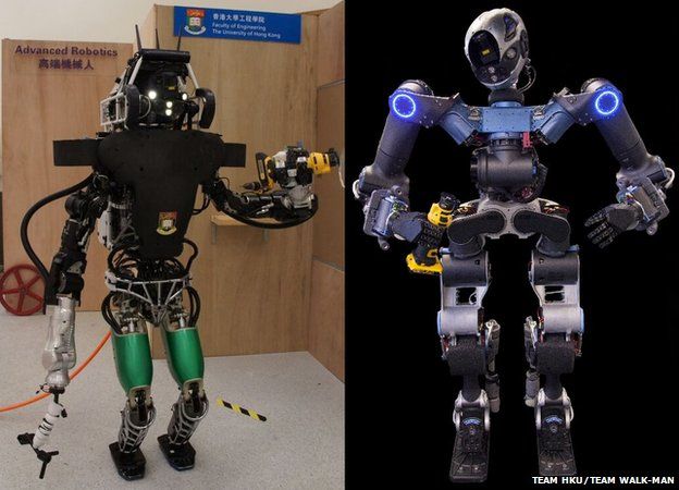 Disaster droids face off in the Darpa Robotics Challenge - BBC News