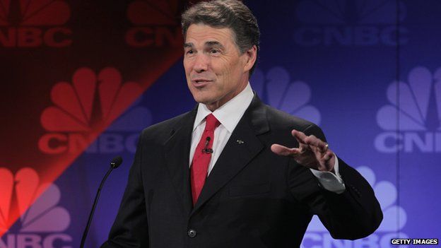 Rick Perry makes second bid for US president - BBC News