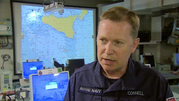 HMS Bulwark faces 'tragic' migrant operations in Mediterranean - BBC News