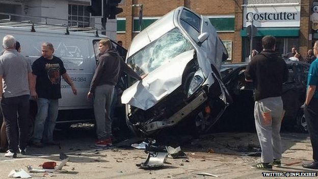 Lorry driver bailed after 'carnage and devastation' crash - BBC News