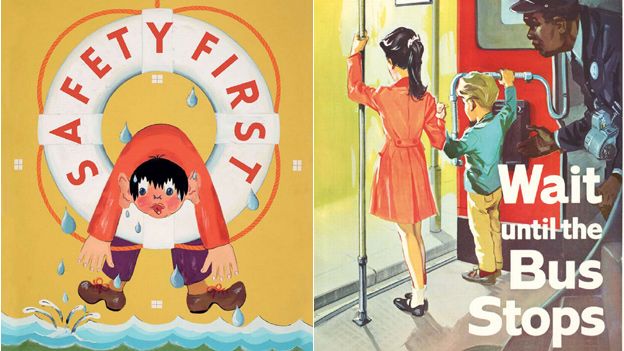 Vintage Rospa safety posters found in warehouse to be published - BBC News