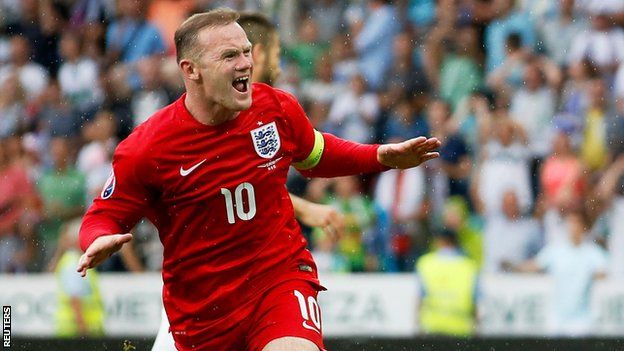 England: Rooney hits late winner in 3-2 victory against Slovenia - BBC ...