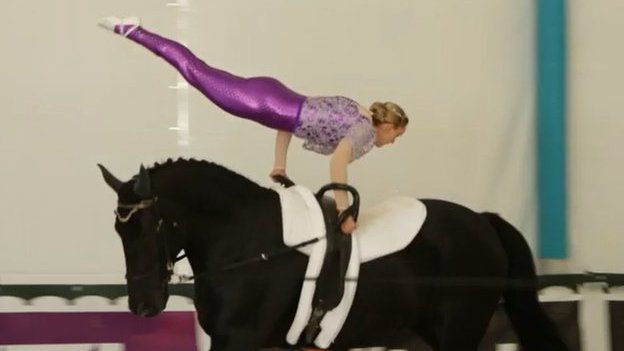 Suffolk: Horseback gymnastics club launches fundraising appeal - BBC News