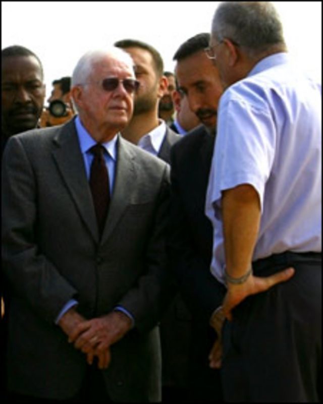 کارٹر غزہ کے دورے سے رنجیدہ - BBC News اردو